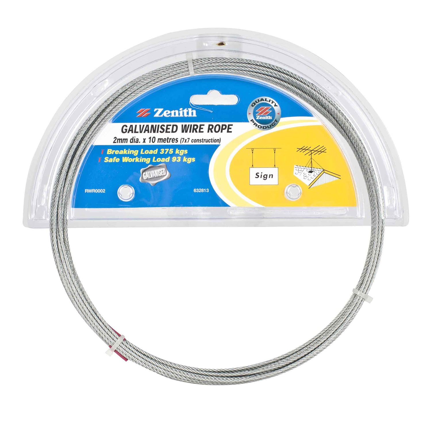 Zenith® Wire Rope Galvanised | Bowens