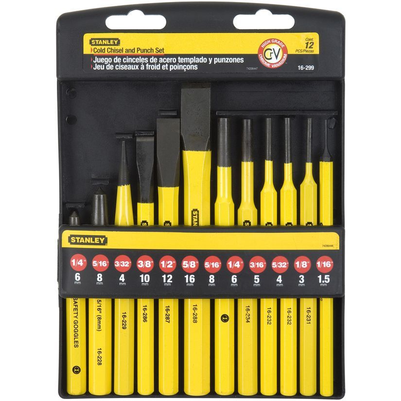 Stanley® Cold Chisel & Punch Set 12 Piece | Bowens