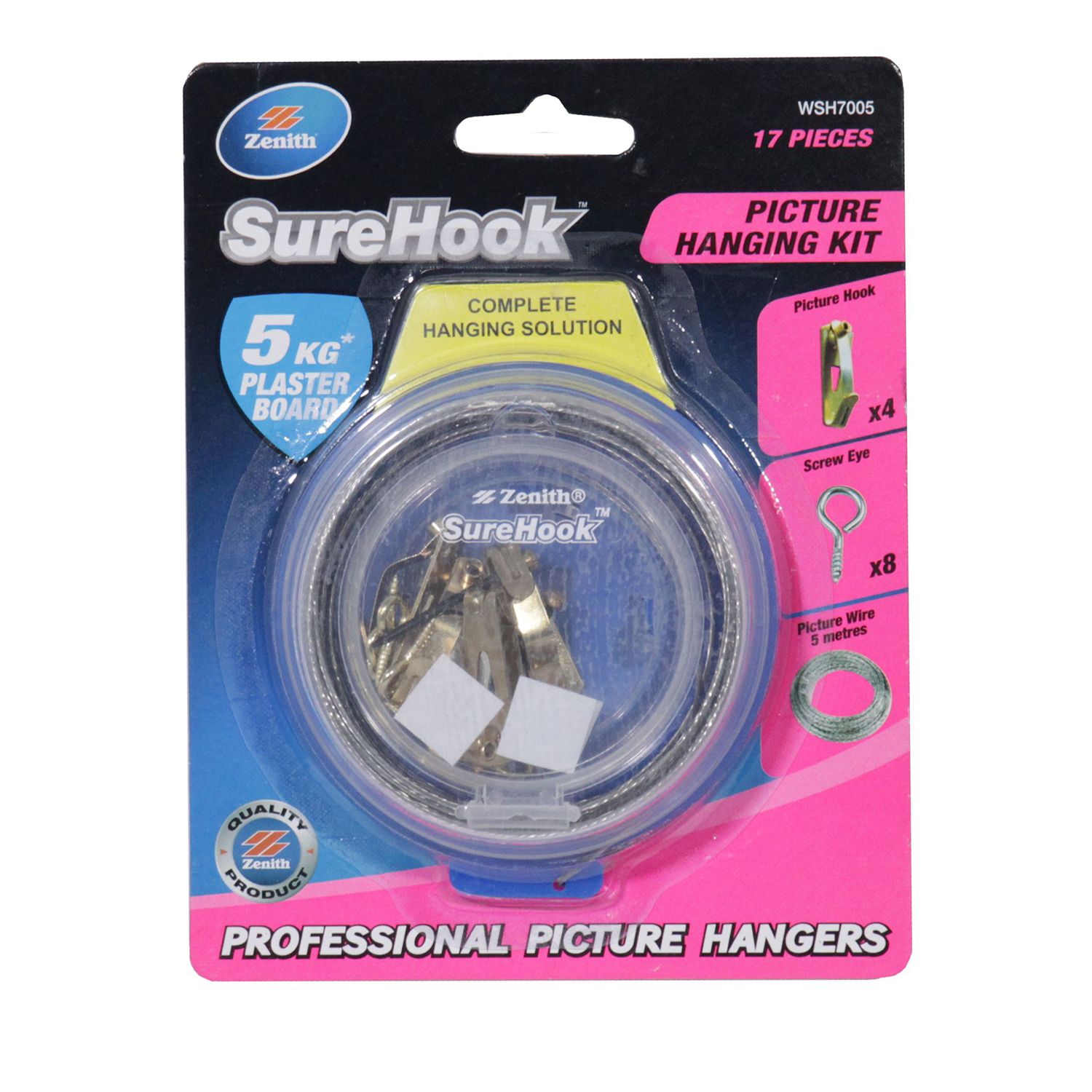 Zenith® SureHook™ Plasterboard Picture Hanging Kit | Bowens