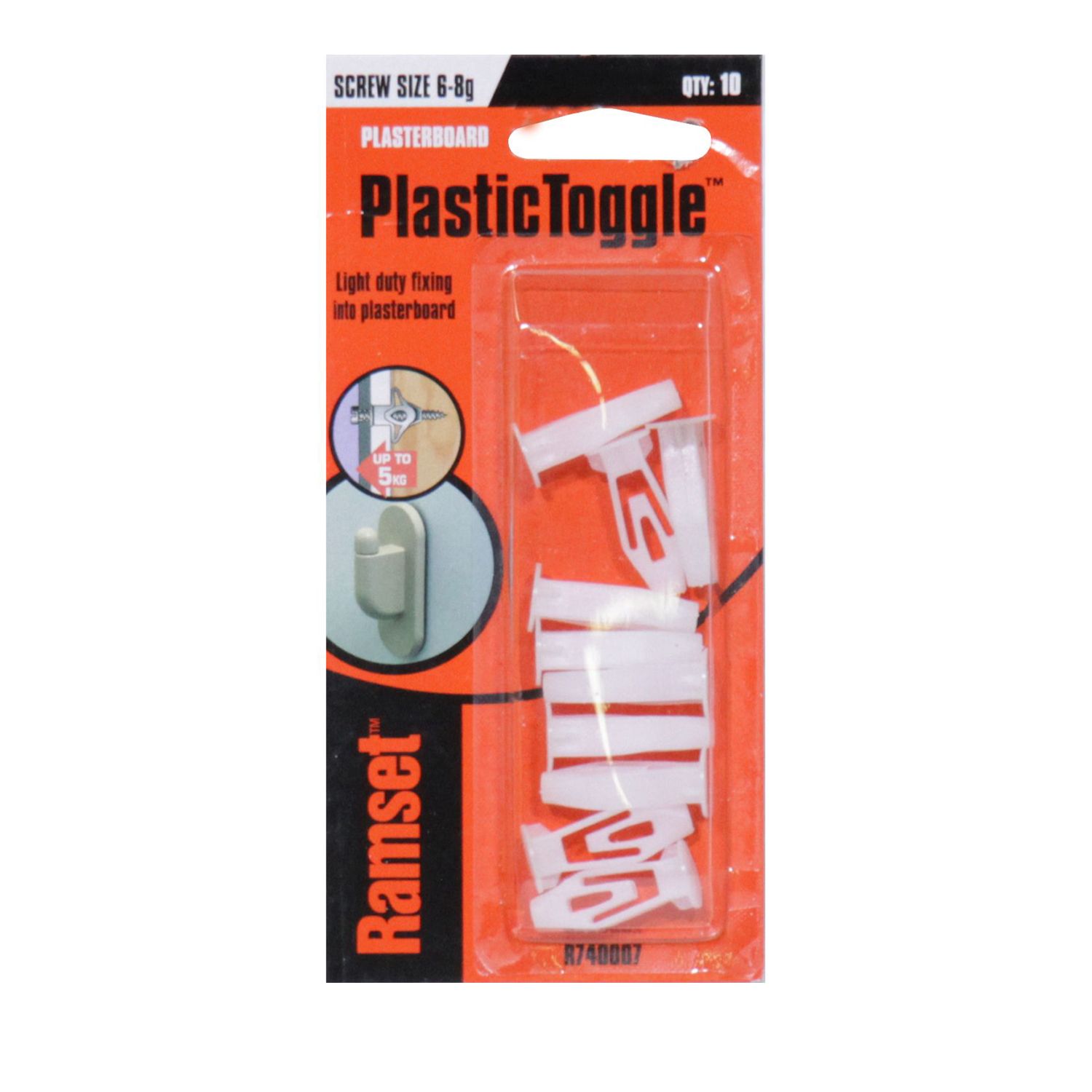 Ramset™ Plastic Toggle Fastens Thick | Bowens