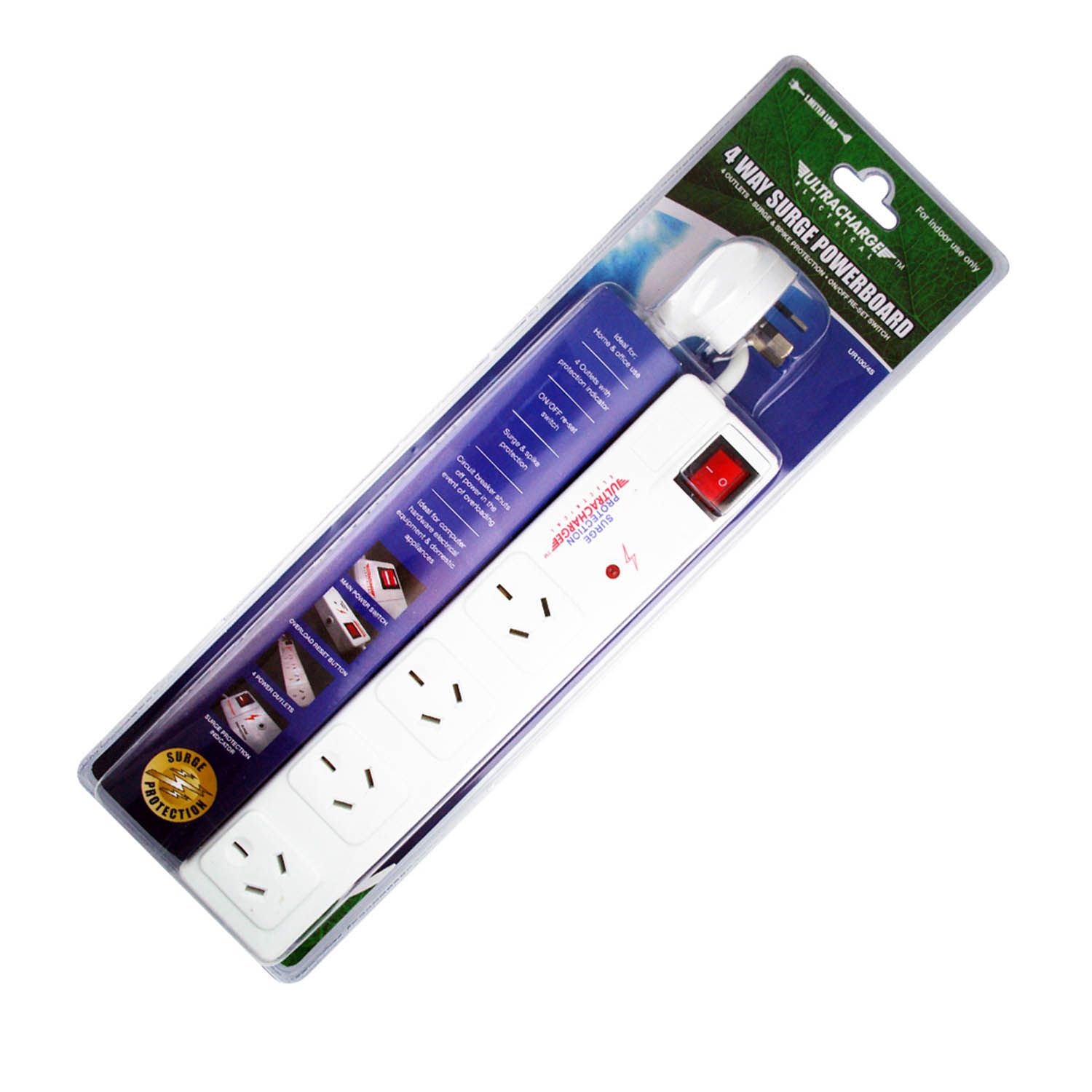 Ultracharge™ Surge Protection Powerboard White | Bowens