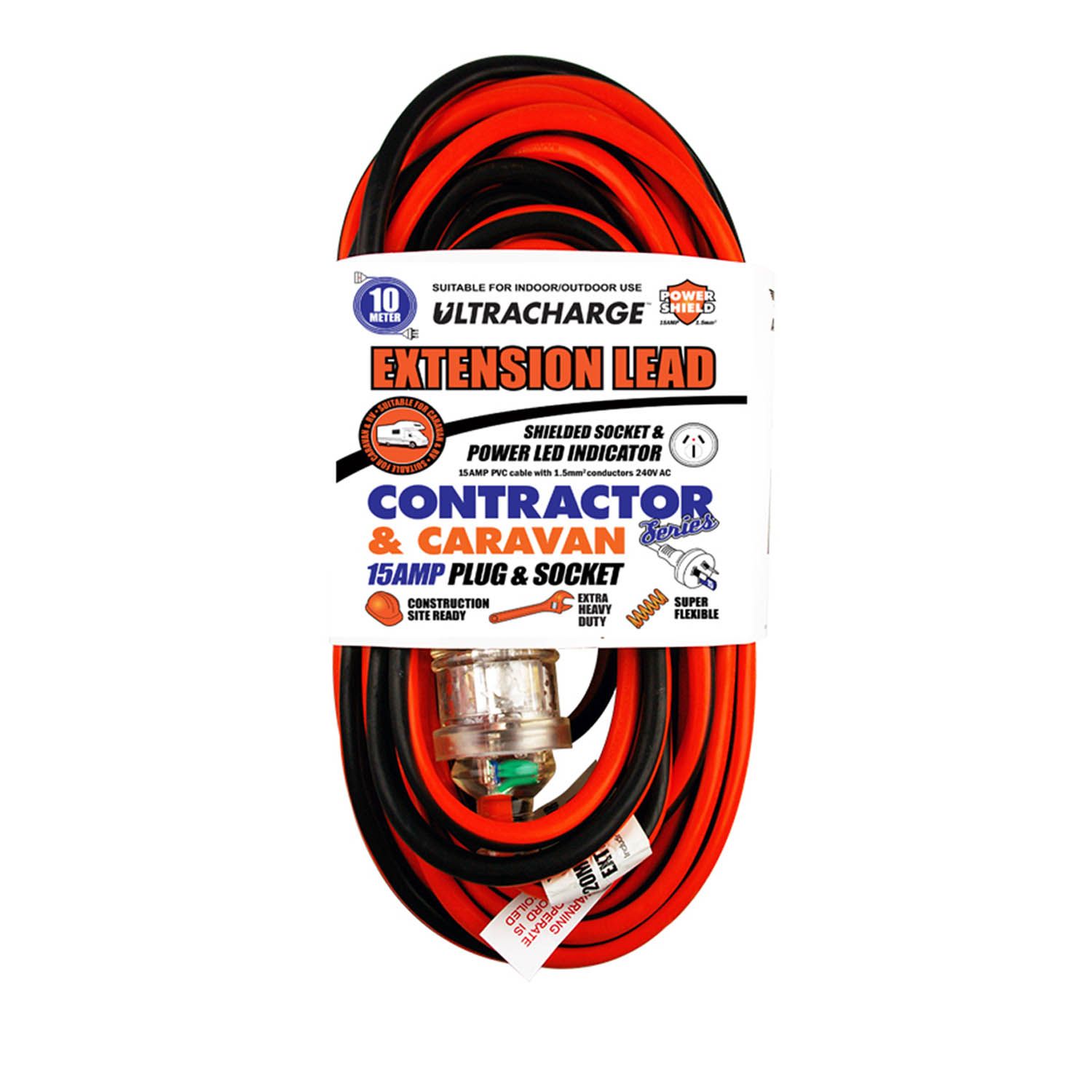 Ultracharge™ Contractor 15 Amp Extra Heavy Duty Extension Lead | Bowens