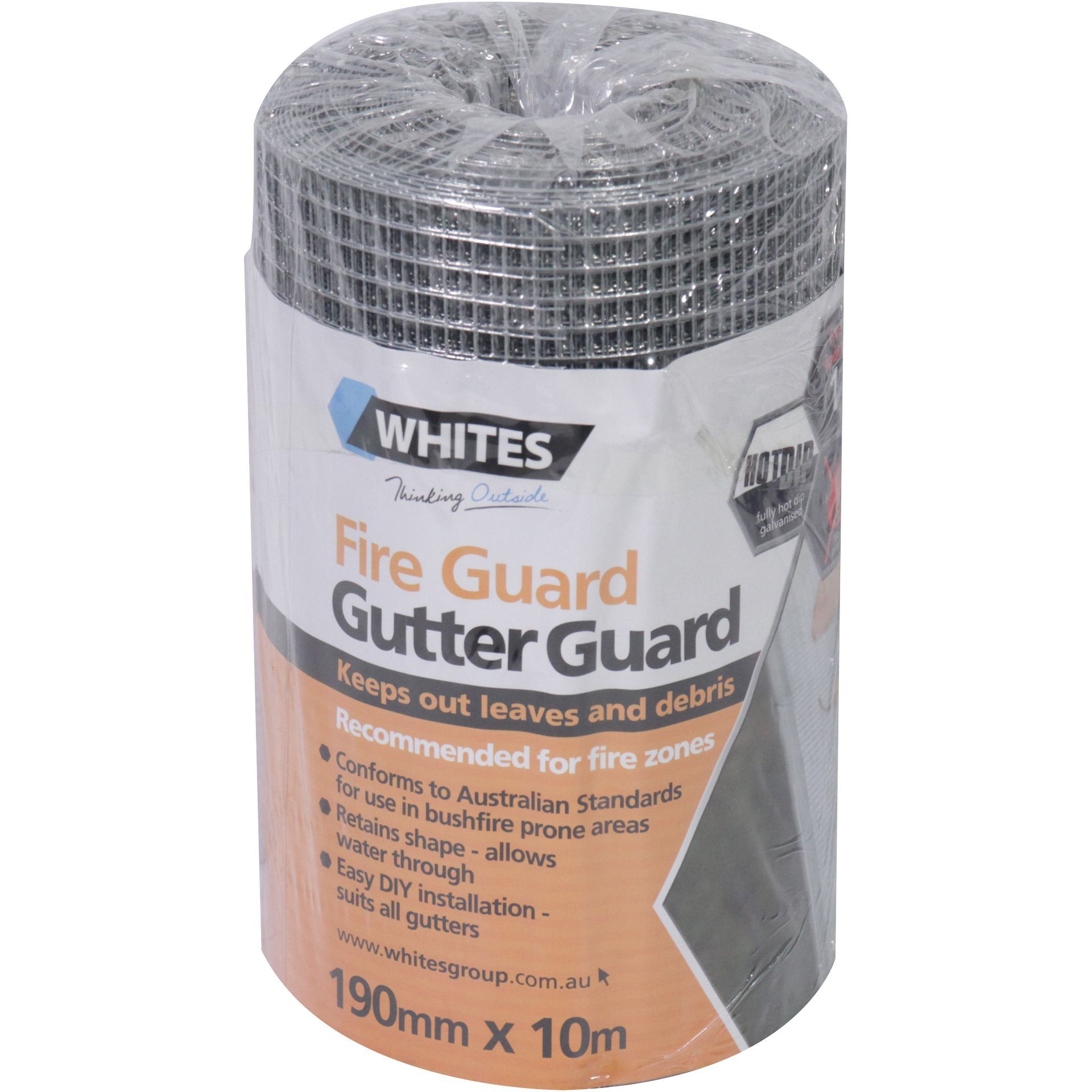 Whites® Fire Guard Gutter Guard 10m | Bowens