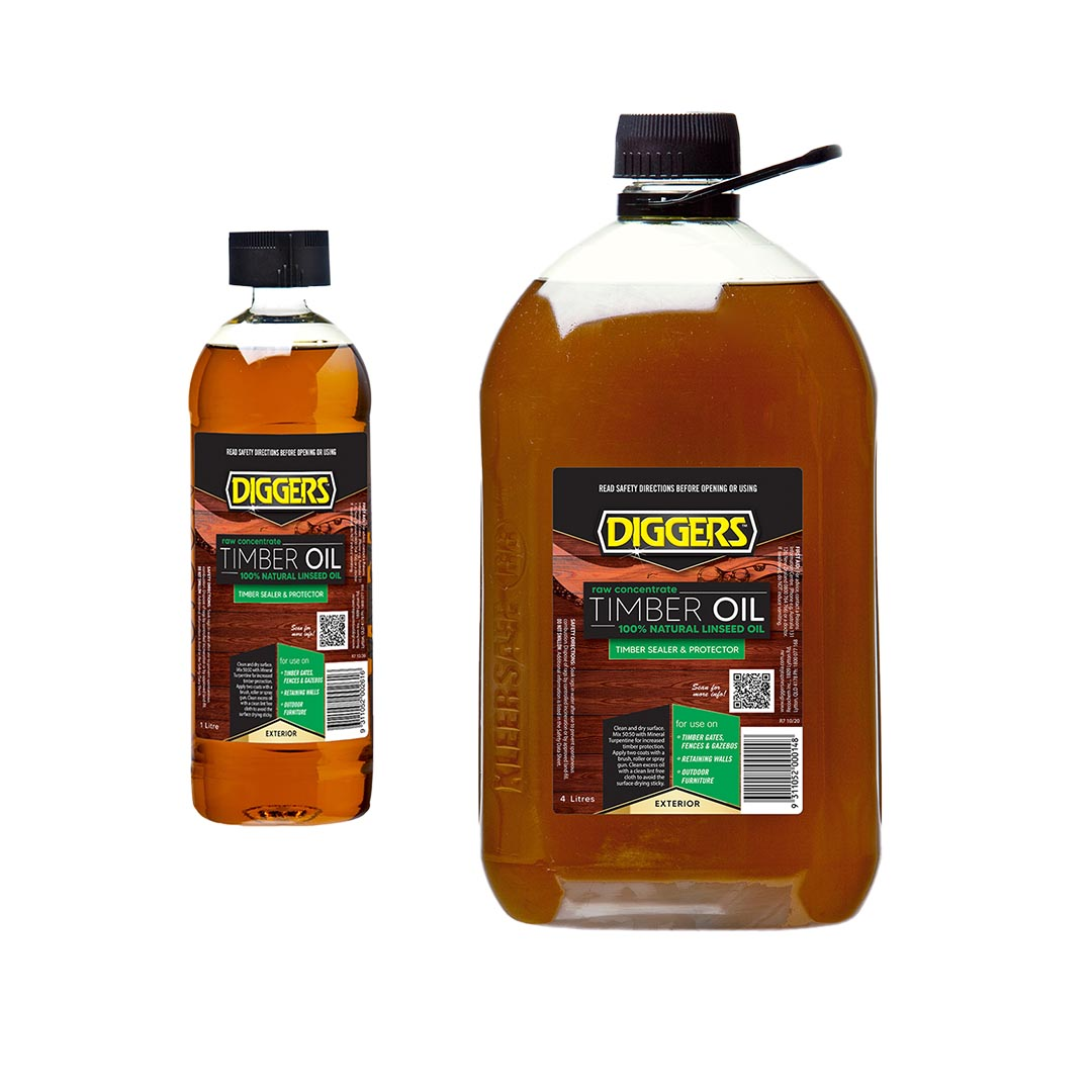 Diggers Raw Linseed Oil Flax Timber Sealer Protector | Bowens