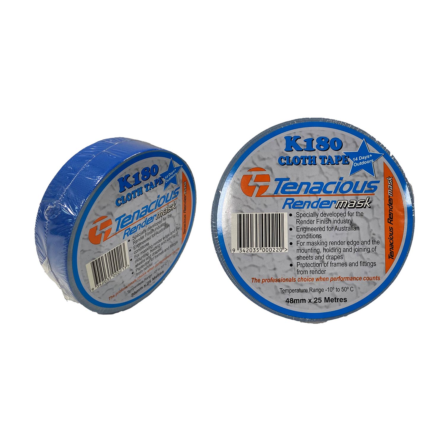 Tenacious Tapes K180 RenderMask™ Cloth Tape Light Blue | Bowens