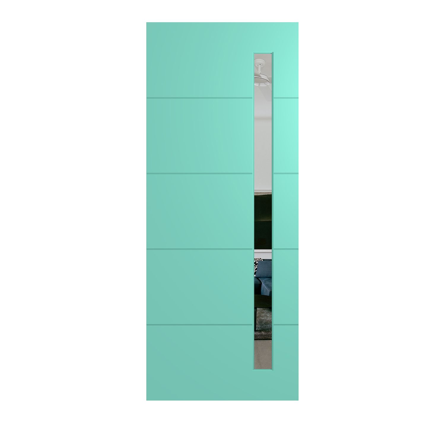Hume Entry Door Linear XLR120 Duracote Clear | Bowens
