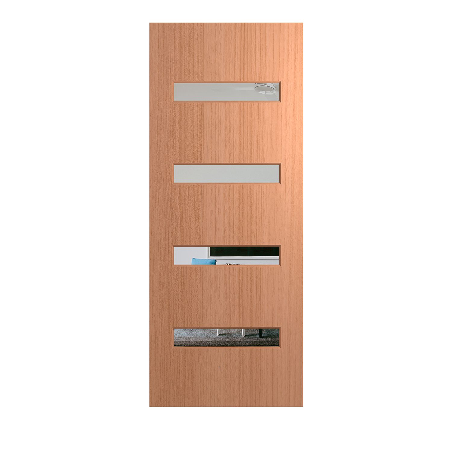 Hume Entrance Door Newington XN5 SPM Veneer BAL12.5 Clear | Bowens